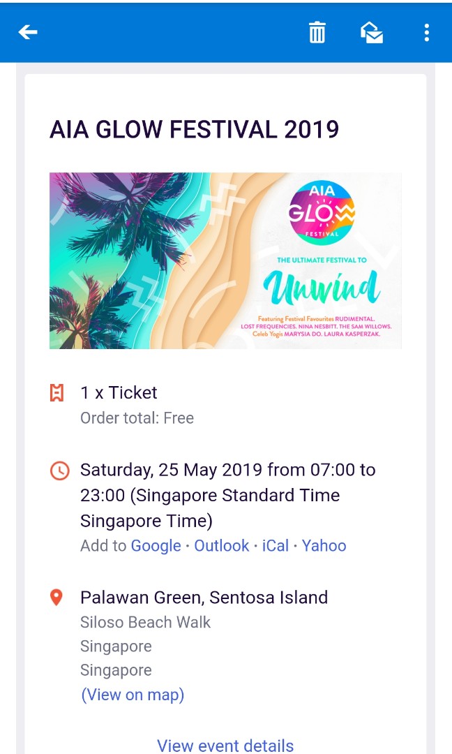 AIA Glow Fest Full Day Pass, Tickets & Vouchers, Event Tickets on Carousell