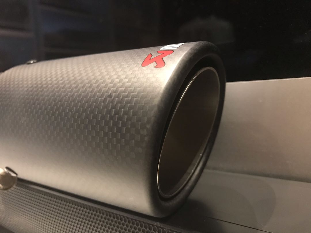 Akrapovic Matt Black Exhaust Tips (Pair), Car Accessories, Accessories ...