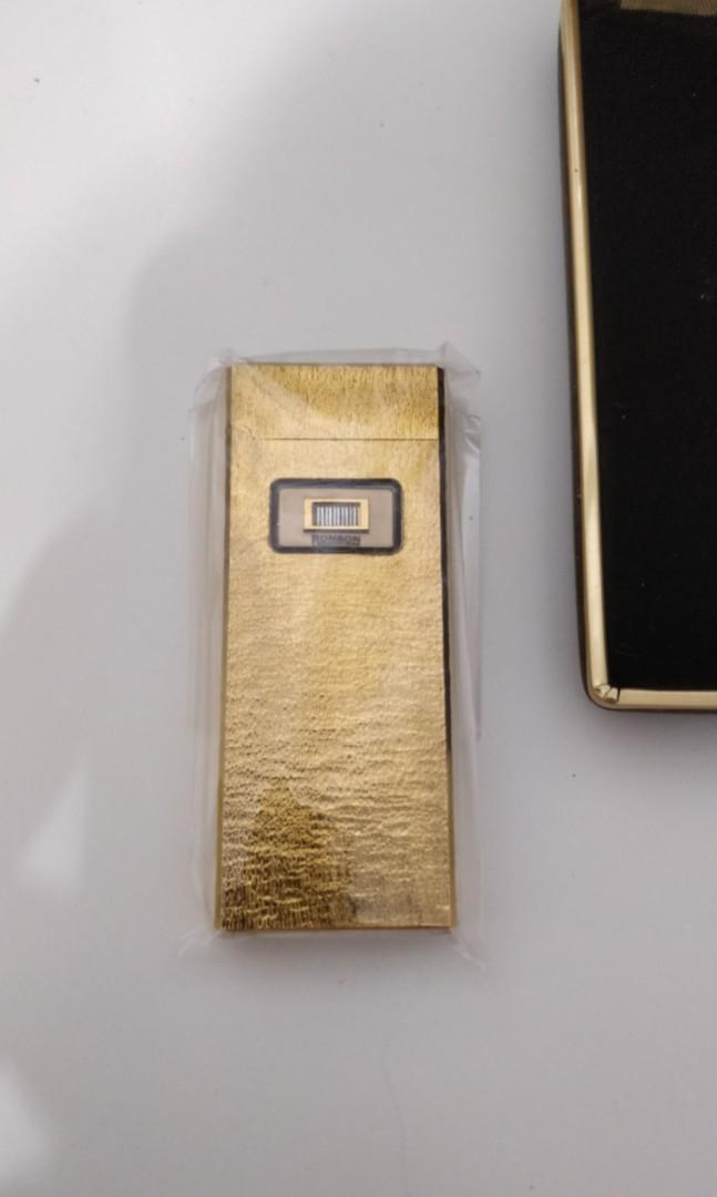 Brand new vintage gold Ronson lite touch IC electronic butane lighter ...