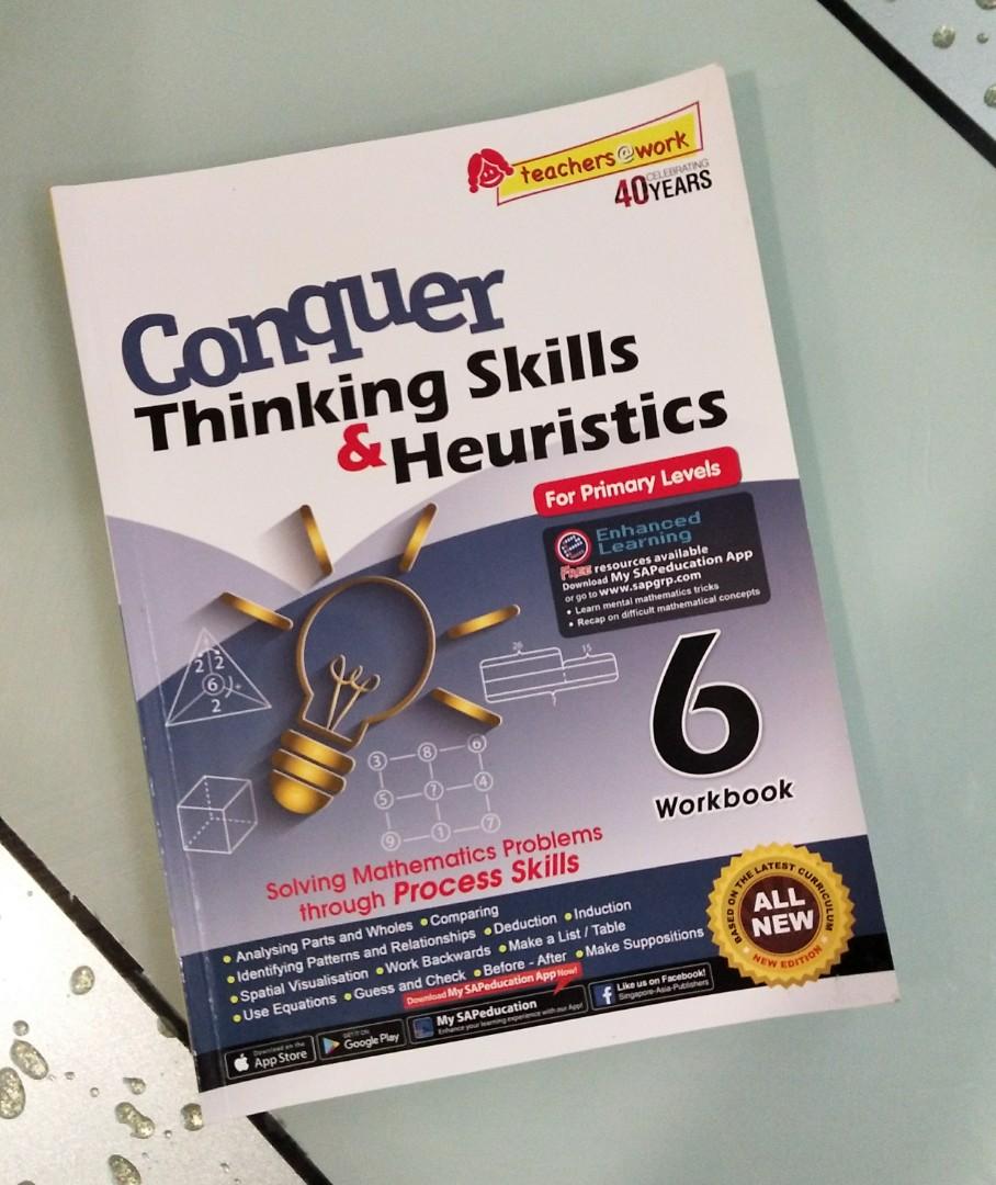 Conquer Thinking Skills & Heuristics Workbook 6, Hobbies & Toys, Books ... Conquer Thinking Skills & Heuristics Workbook 6, Hobbies & Toys, Books ...