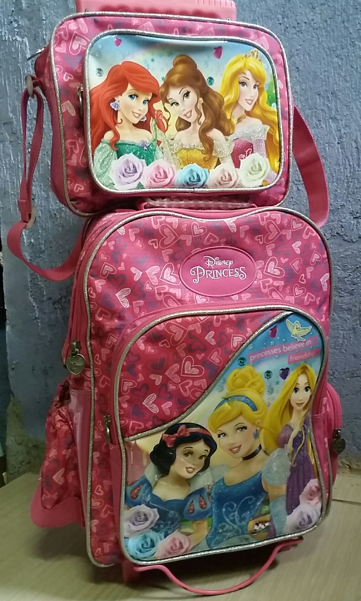 Disney Princess School Bag Trolley / Bag Trolly, Babies & Kids, Baby ...