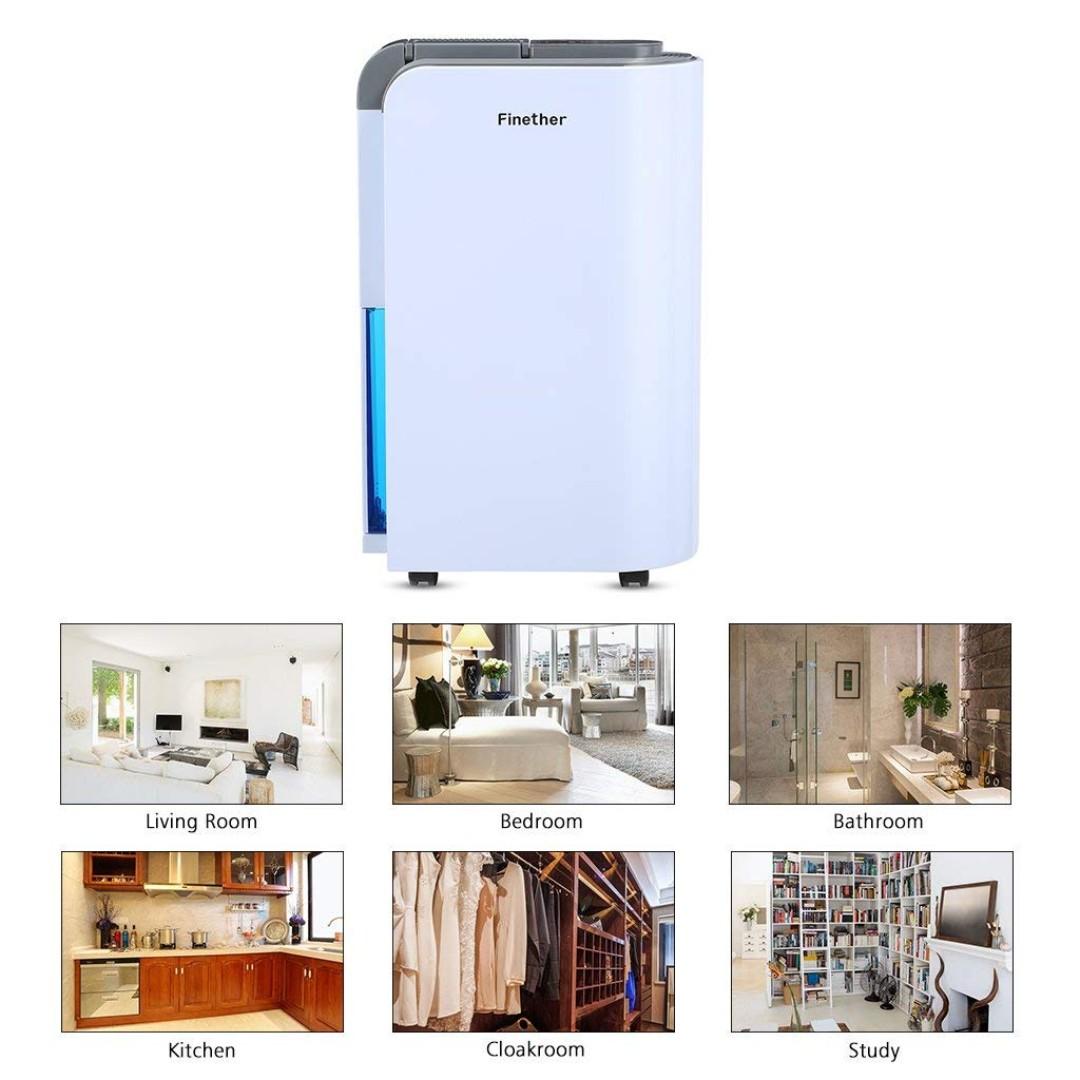 Finether Dehumidifier Home Air Dehumidifier 12L/D Clothes Dryer ...