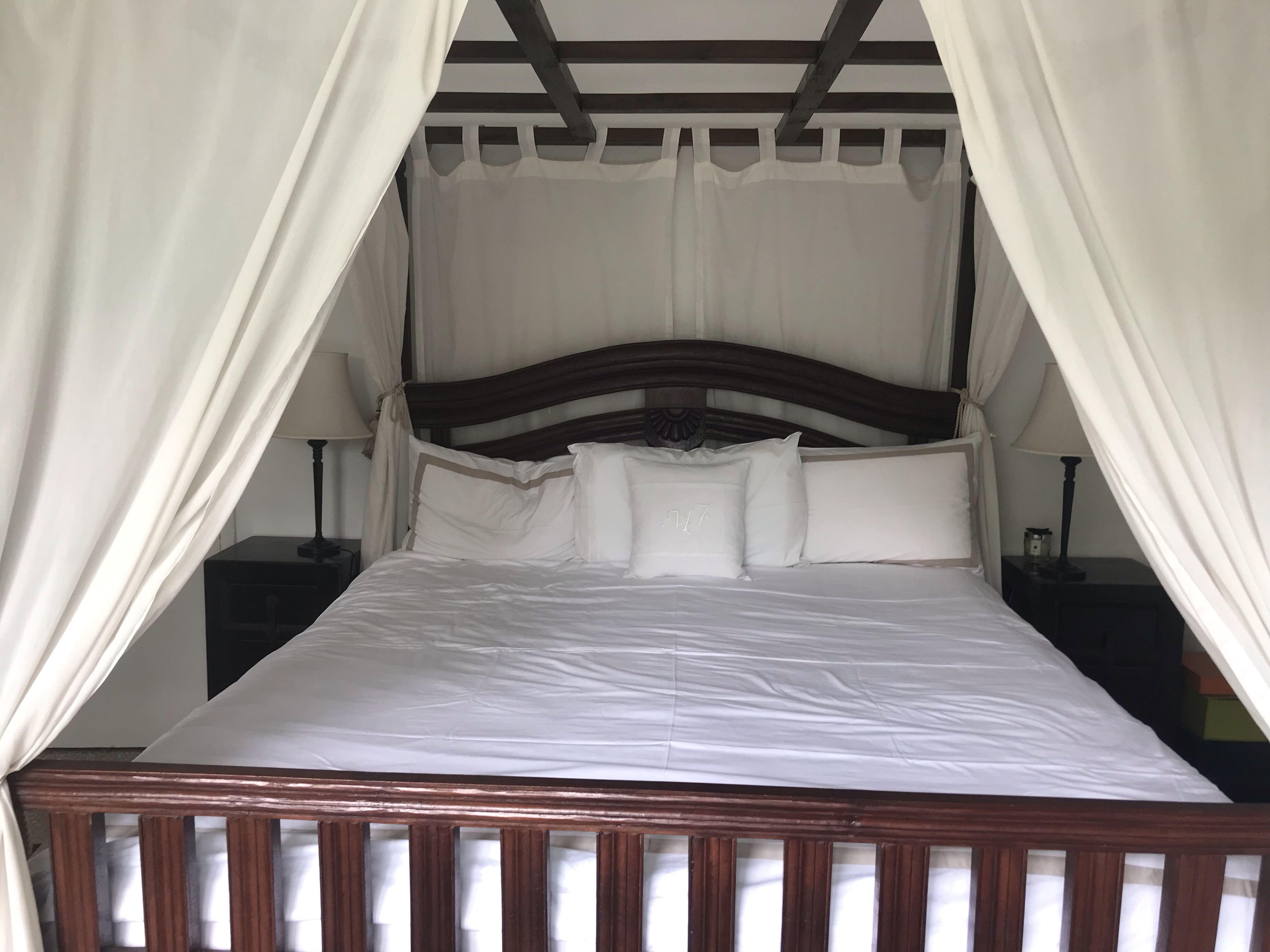 Four-Poster John Erdos King size bed with mattress , Furniture & Home ...