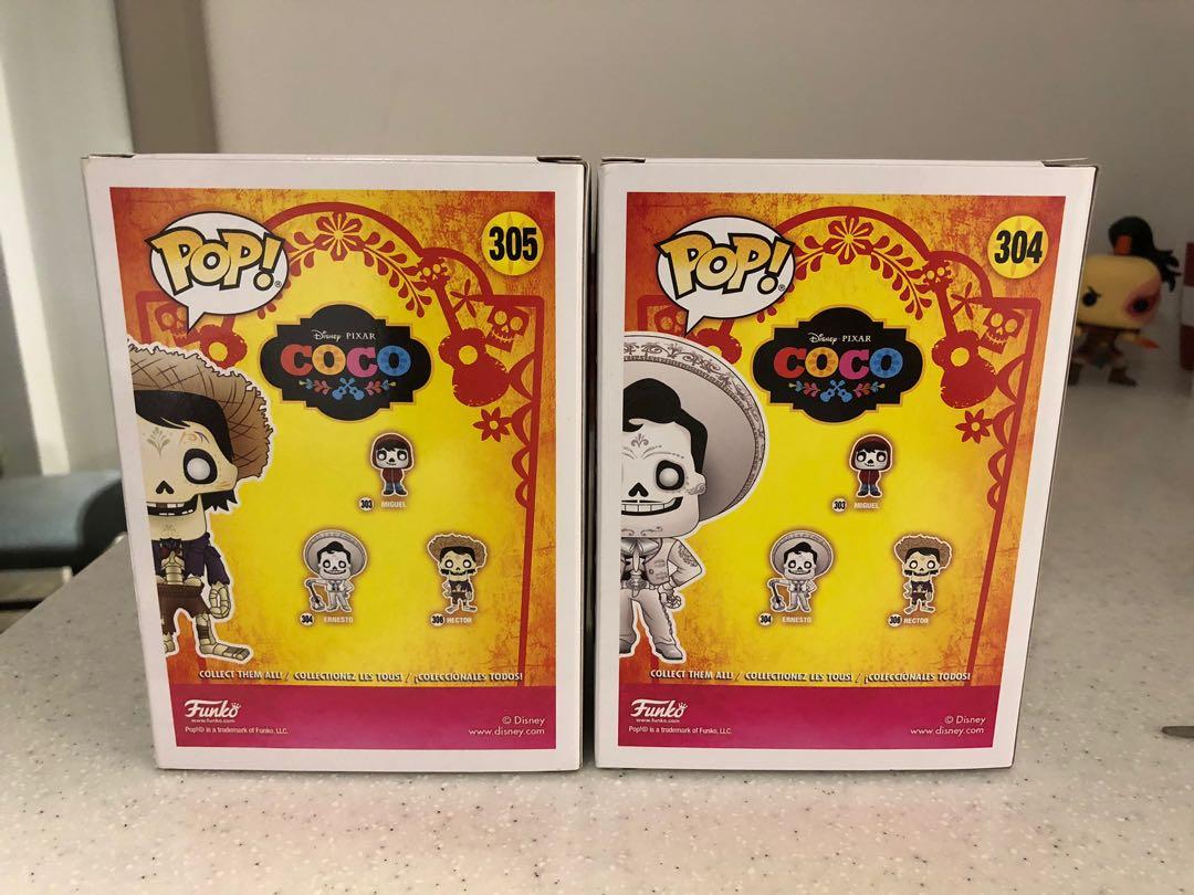 Funko Pop Coco Ernesto & Hector, Hobbies & Toys, Toys & Games on Carousell