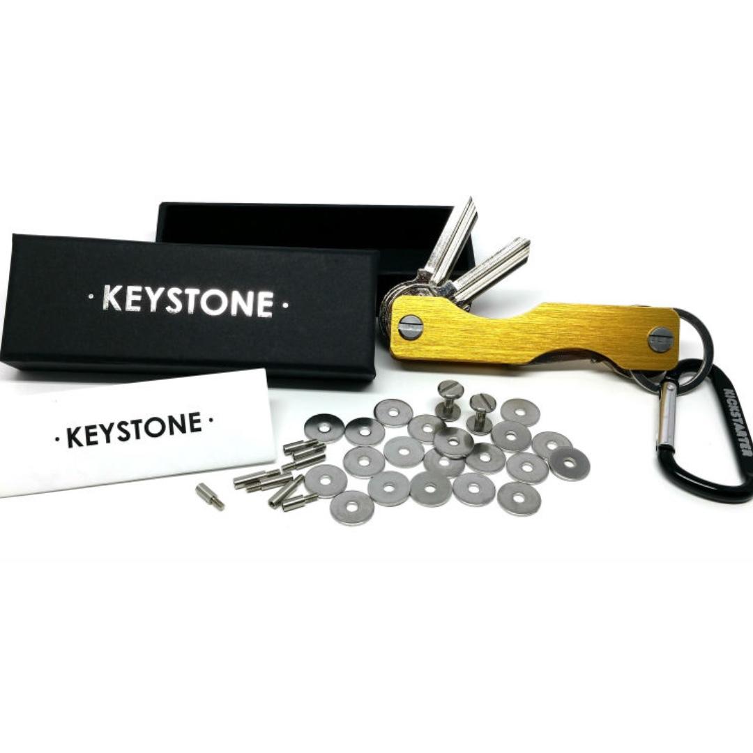 Gold Keystone Key Holder Organizer Organiser EDC Everyday Carry ...