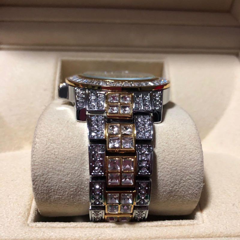 Iced Out 2 Tone Watch, Mobile Phones & Gadgets, Wearables & Smart ...