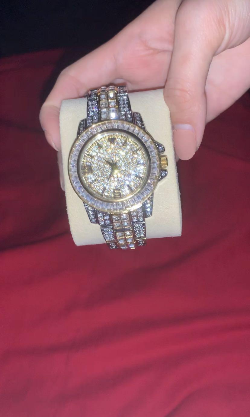 Iced Out 2 Tone Watch, Mobile Phones & Gadgets, Wearables & Smart ...