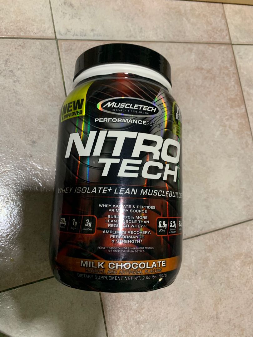 Muscletech Nitrotech Protien Powder, Health & Nutrition, Health ...