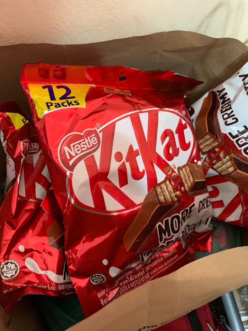 NESTLE KIT KAT Finger Milk Chocolate Bar Snack Pack, Food & Drinks ...