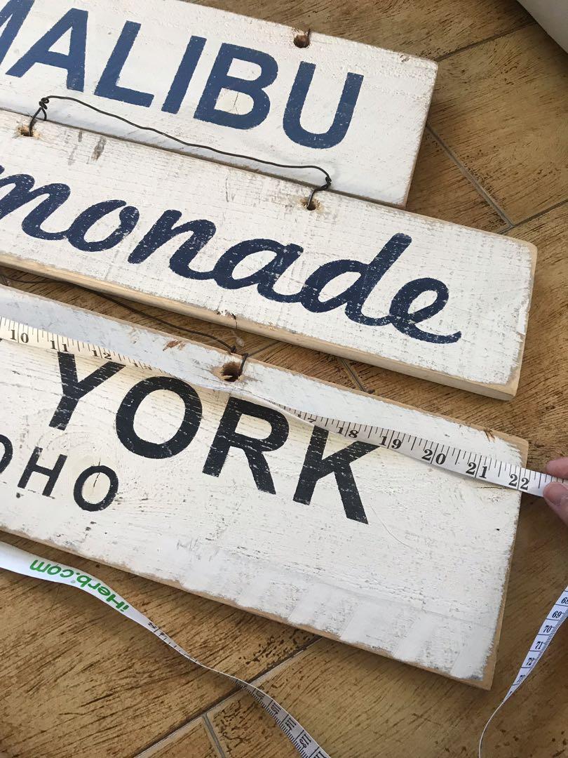 NEW Brandy Melville weathered signs signboard, Women's Fashion, Watches ...