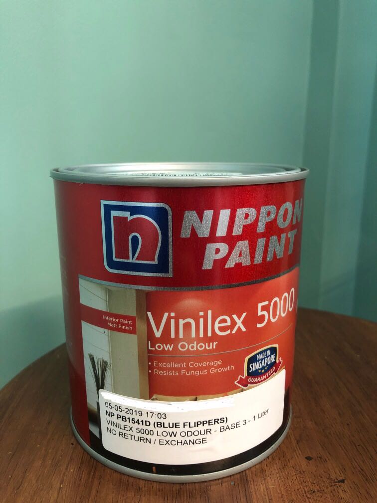 Nippon Paint Vinilex 5000 Blue Flippers 1541, Everything Else on Carousell