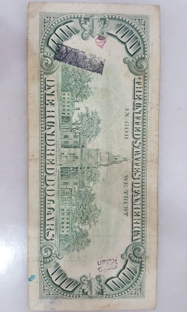 Old Vintage USD100 Notes, Vintage & Collectibles, Currency on Carousell