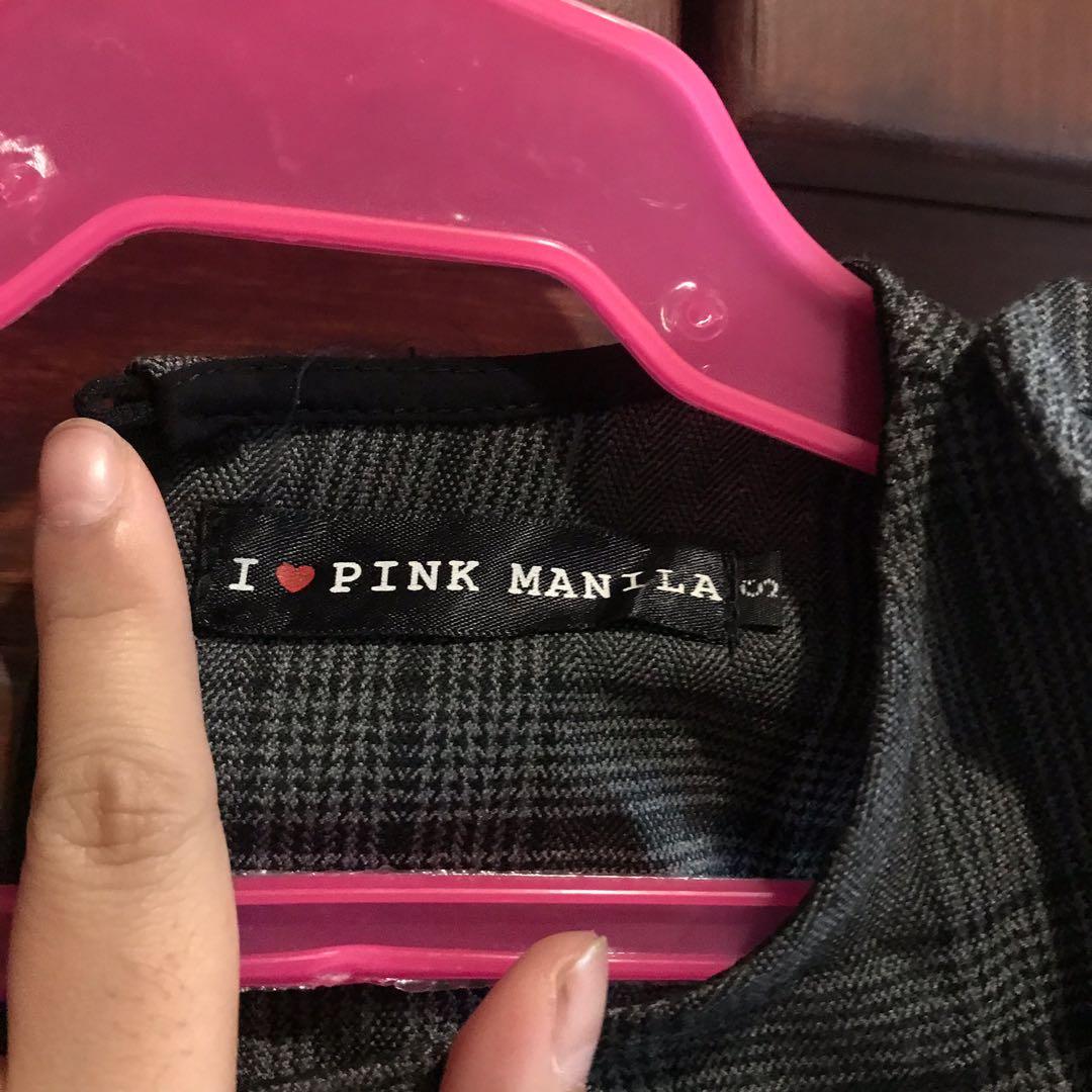 Pink manila top, Women's Fashion, Tops, Others Tops on Carousell