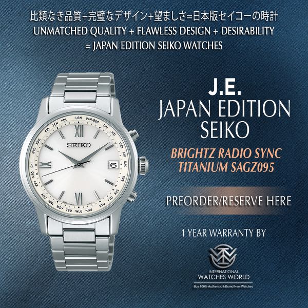 SEIKO JAPAN EDITION BRIGHTZ RADIO SYNC SOLAR TITANIUM SAGZ095, Mobile ...