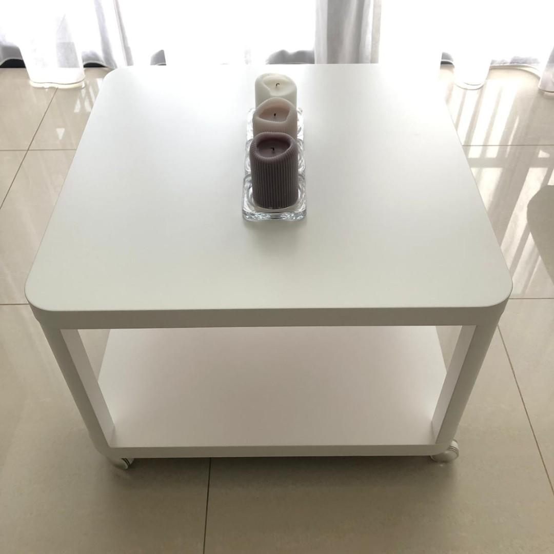 Side table on castors for sale, Furniture & Home Living, Furniture ...