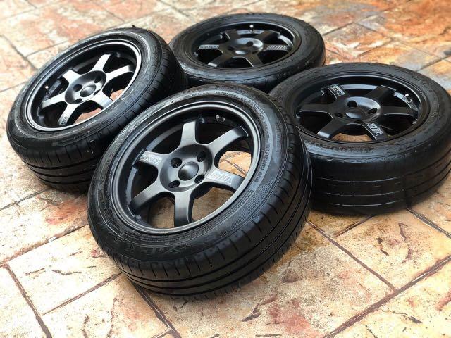 Sportrim TE37 Copy Ori 15, Auto Accessories on Carousell