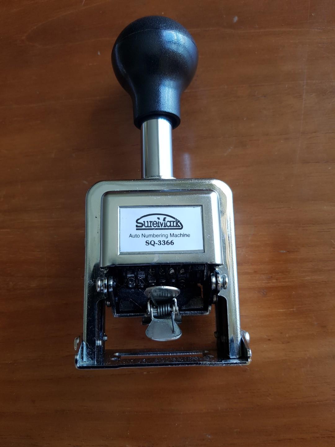 Suremark Auto Numbering Machine 6 Digits, Hobbies & Toys, Stationery ...