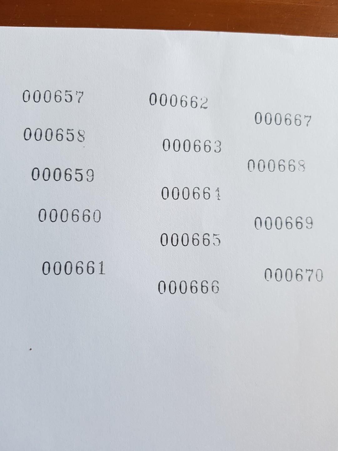 Suremark Auto Numbering Machine 6 Digits, Hobbies & Toys, Stationery ...