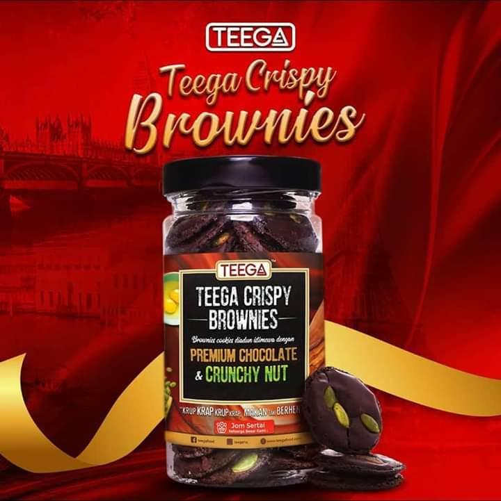 Teega Crispy Brownies! Premium Chocolate and Crunchy Nut, Food & Drinks ...