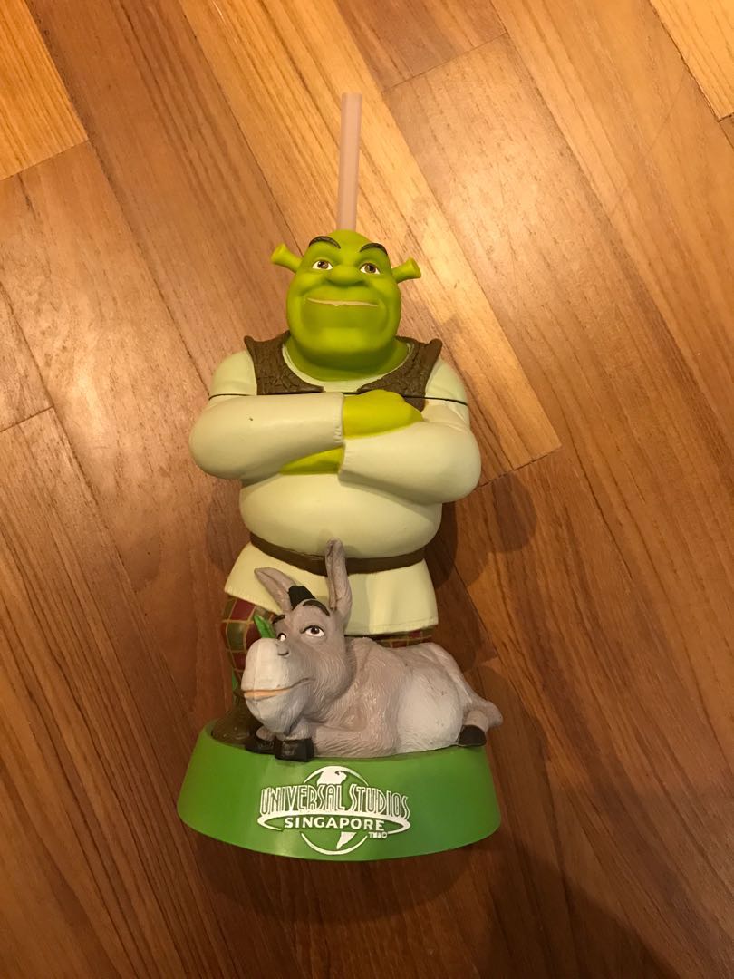 Universal Studios Shrek water bottle straw cup, Toys & Games, Others on ...