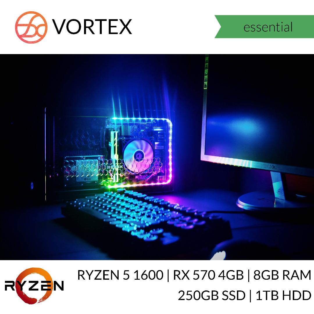 Vortex Essential Small Form Factor (SFF) ITX Custom Mini Compact Gaming ...