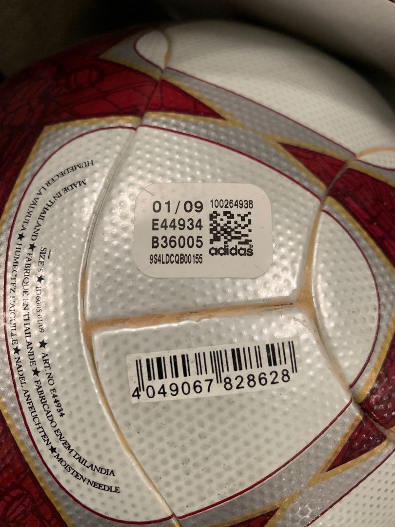 Adidas UCL 2009 Finale Final ROME Official Match Ball, Sports Equipment, Sports & Games, Racket ...