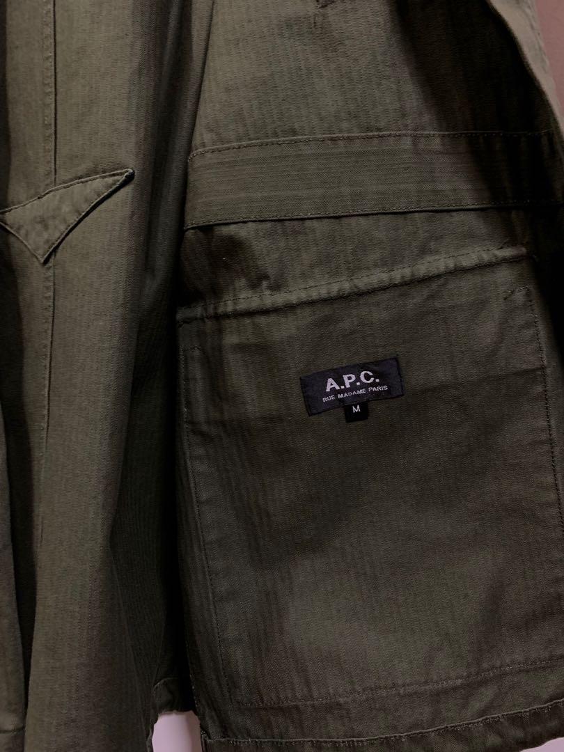 APC Military Green Jacket, Women's Fashion, Coats, Jackets and ...