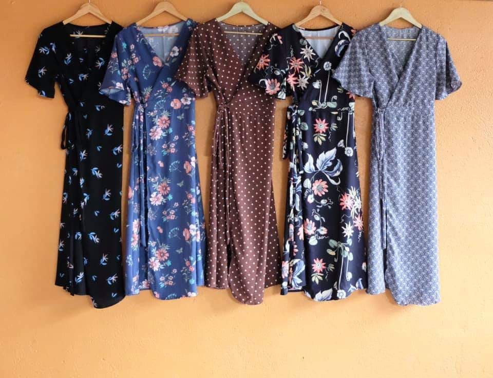 Big Size Overlap Maxi Dress, Women's Fashion, Dresses & Sets, Dresses ...