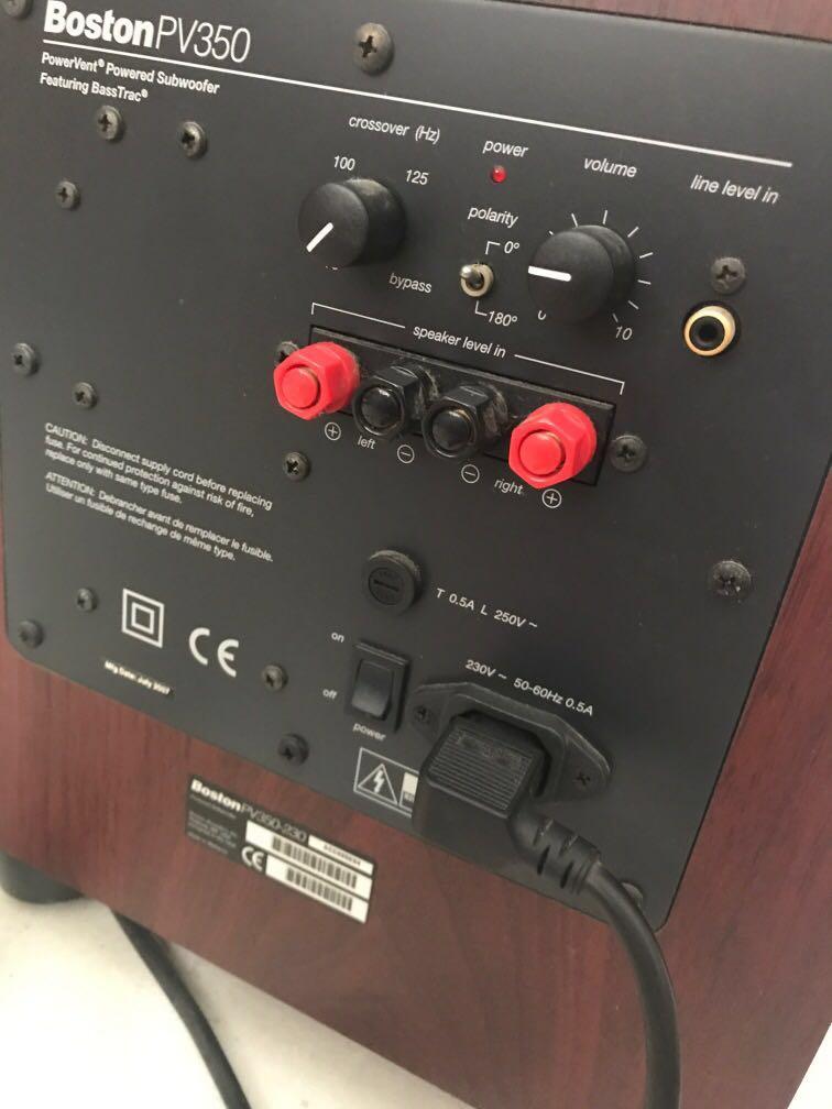 Boston PV350 Powered Sub Woofer, Audio, Soundbars, Speakers ...