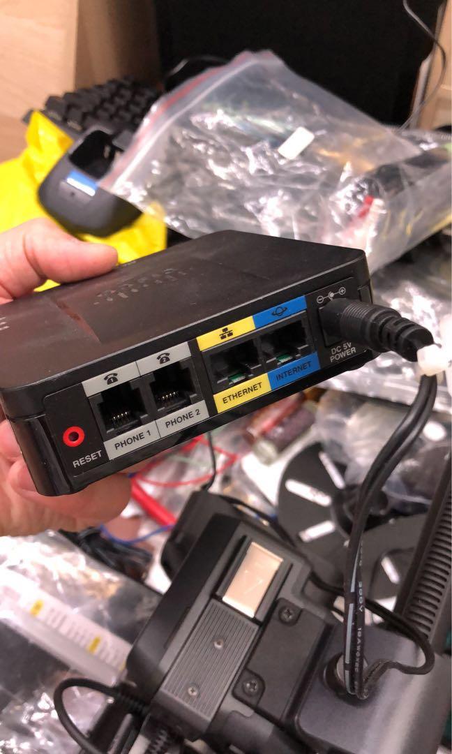 Cisco SPA122 Router, 電腦＆科技, 電腦周邊及配件, Wifi及上網相關產品 - Carousell