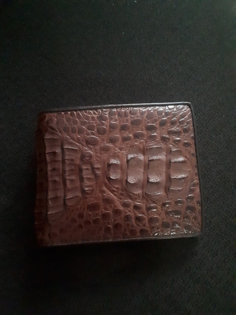 Crocs skin leather wallet, Luxury, Bags & Wallets on Carousell
