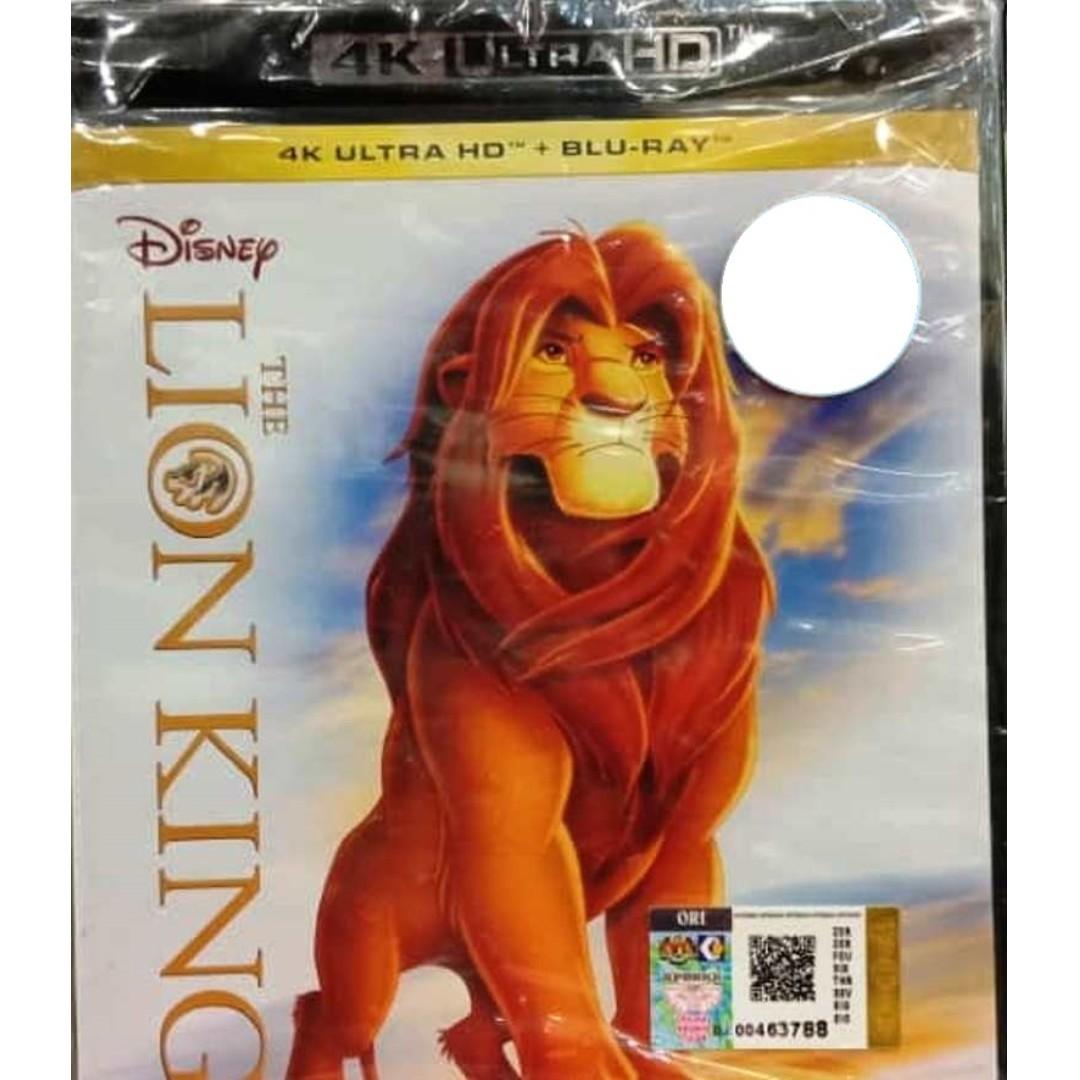 English Movie Lion King 4K Ultra HD+Blu-ray, Hobbies & Toys, Music ...