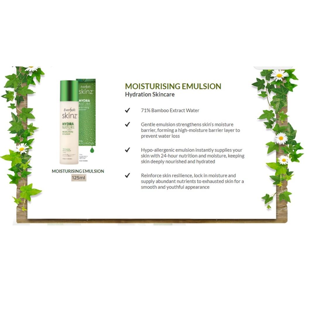 Eversoft Skinz Hydra Nature Moisturising Emulsion 125ml, Beauty ...