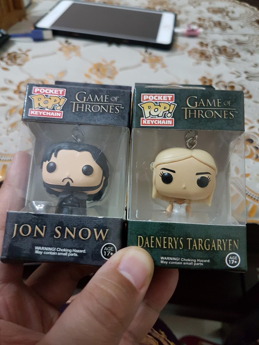 Game of Thrones Couple Keychains, Hobbies & Toys, Toys & Games on Carousell