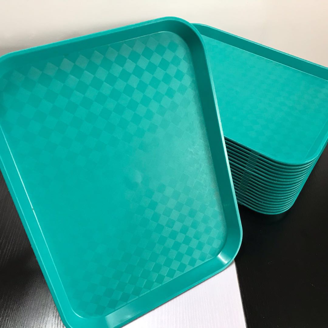 Green Plastic Food Trays, Furniture & Home Living, Kitchenware ...