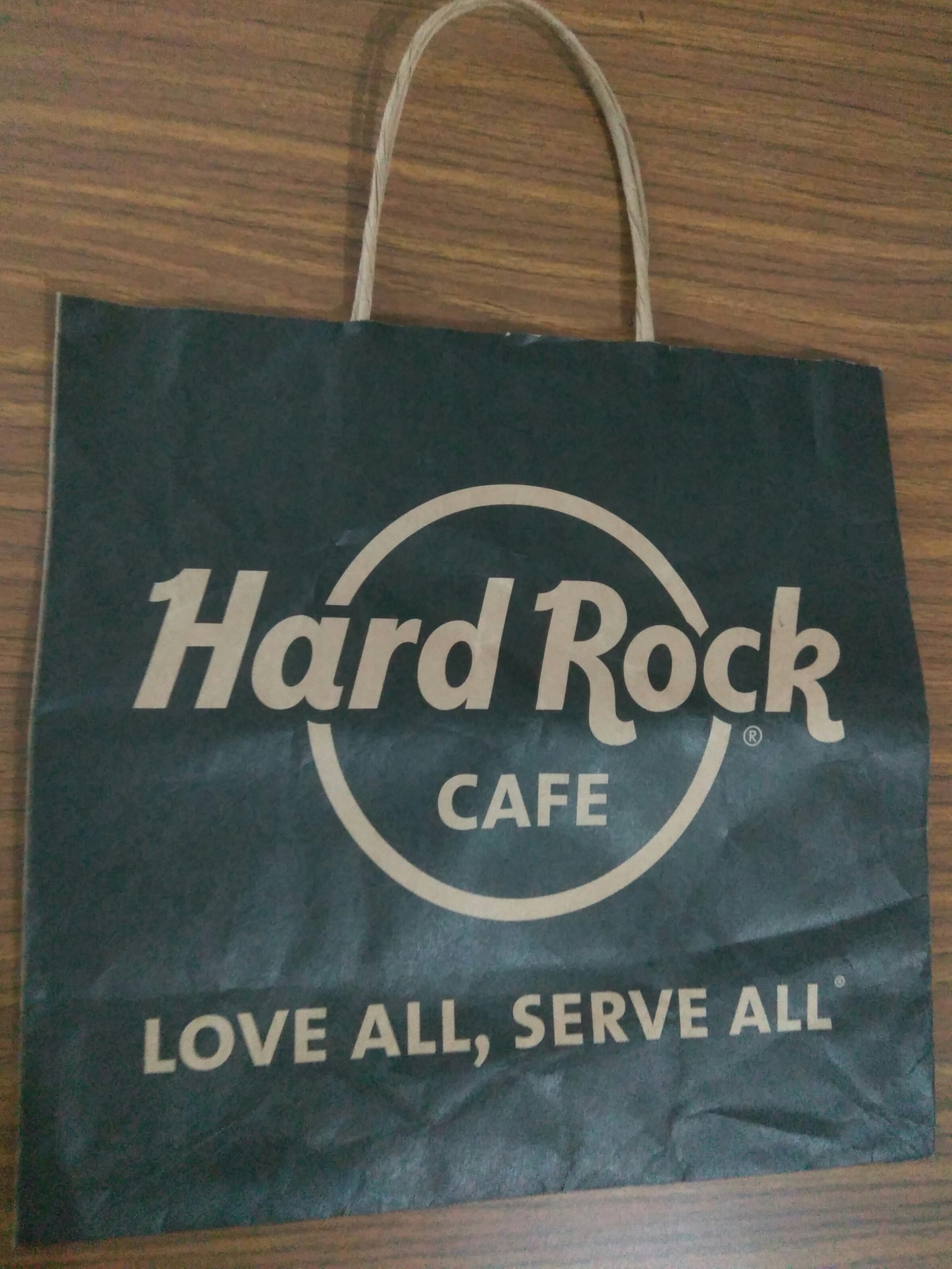 Hard Rock Cafe Paper Bag, Luxury, Bags & Wallets on Carousell