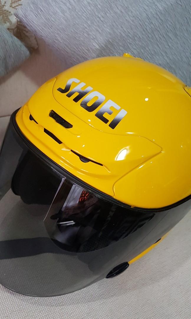Helmet JForce II Repaint Yellow, Auto Accessories on Carousell