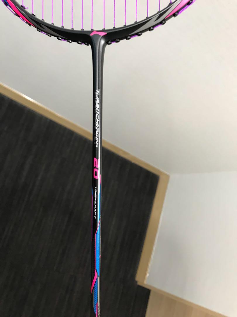 Li Ning Turbocharging 20 Badminton Racket, Sports Equipment, Sports ...