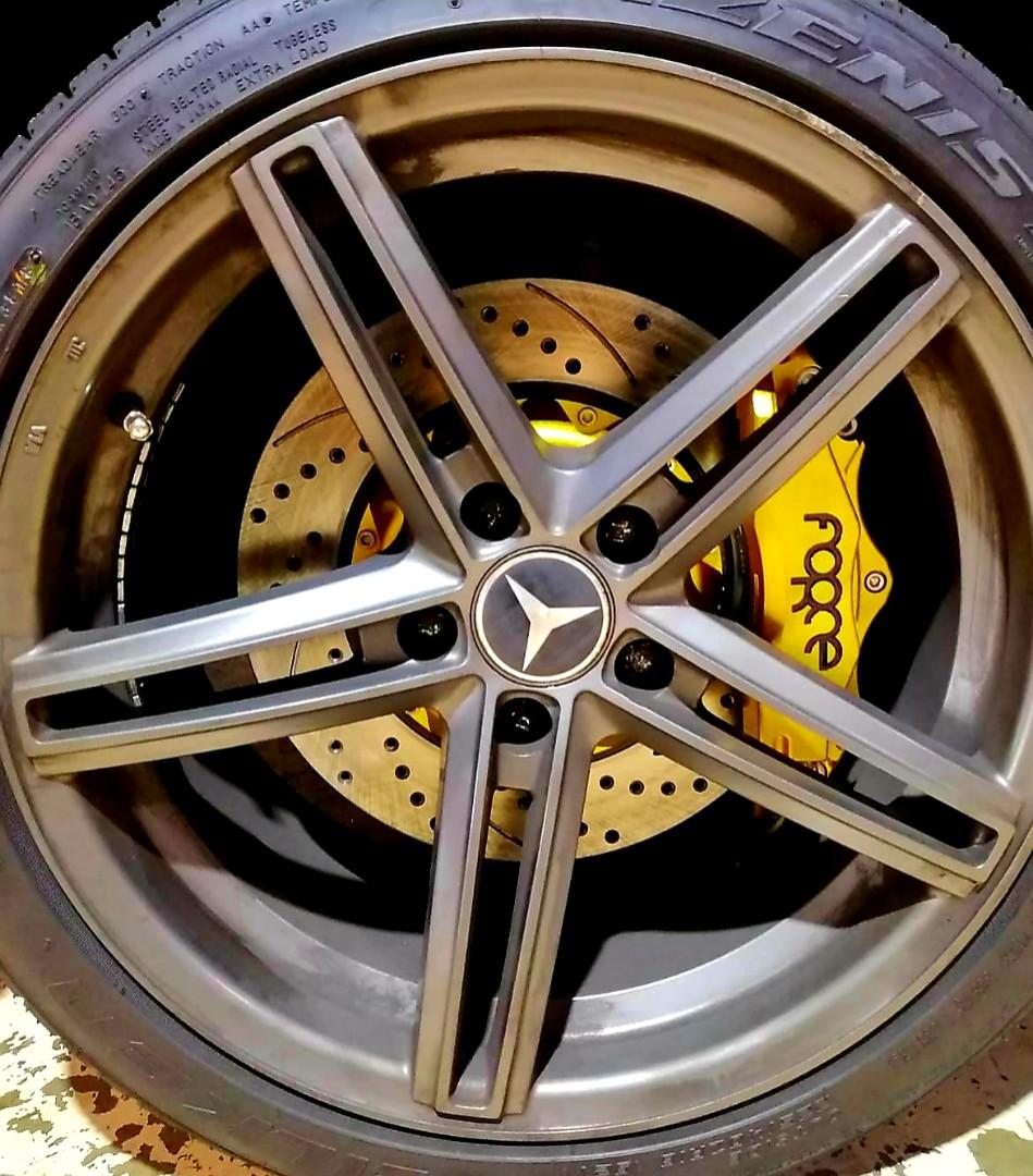 Mercedes W204 (C180/C200): FORCE Big 4 Pot Big Brake Kit (BBK), Car ...