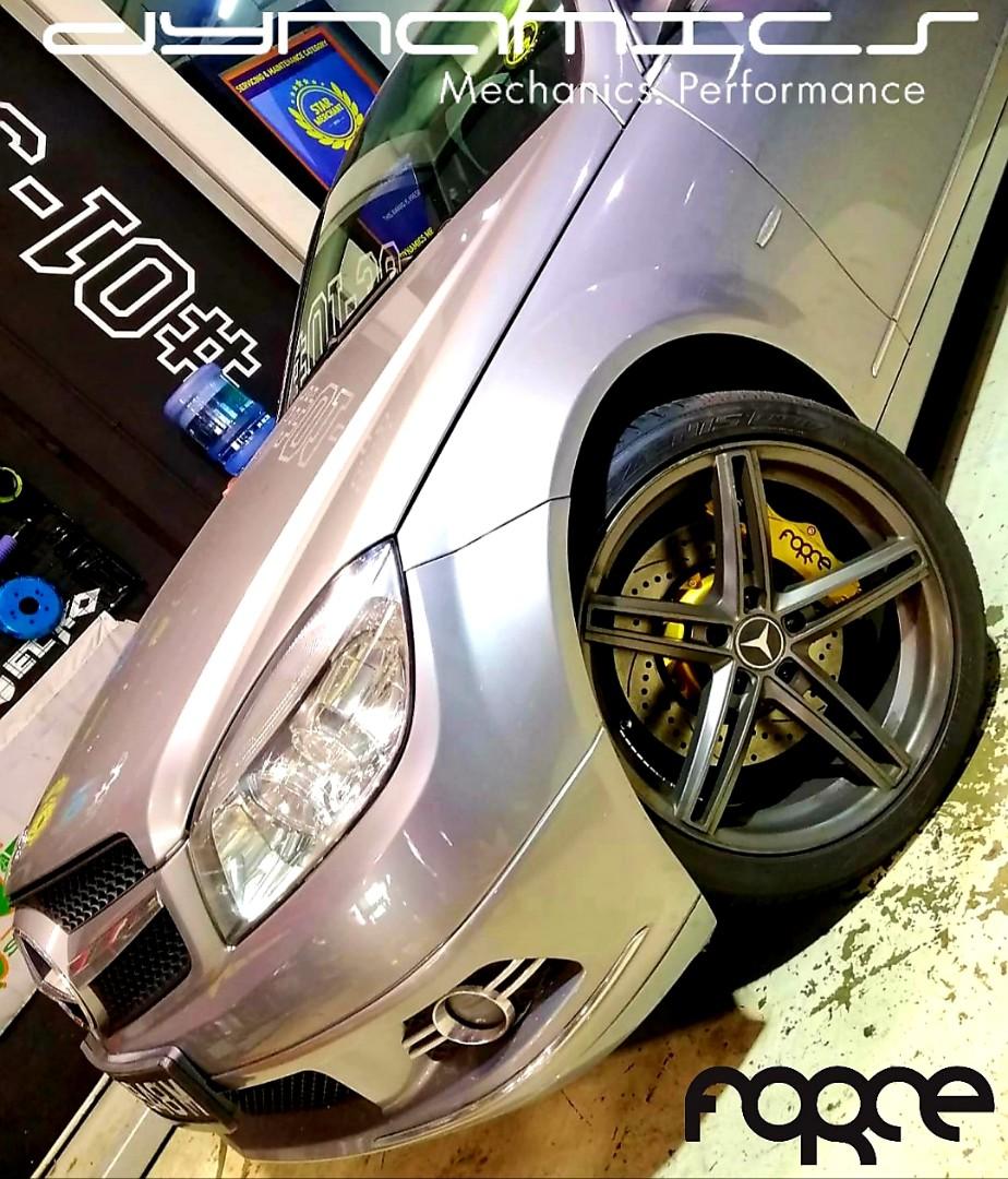 Mercedes W204 (C180/C200): FORCE Big 4 Pot Big Brake Kit (BBK), Car ...