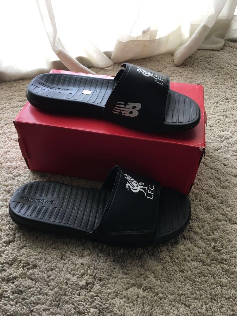 New Balance LFC Slides (Black), Men's Fashion, Footwear, Flipflops and ...