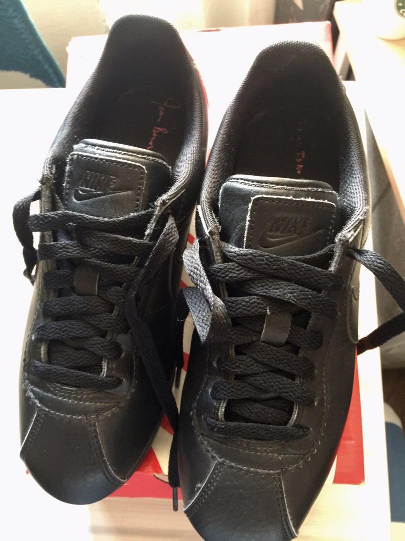Nike Cortez All Black Leather (Women’s), Women's Fashion, Footwear ...