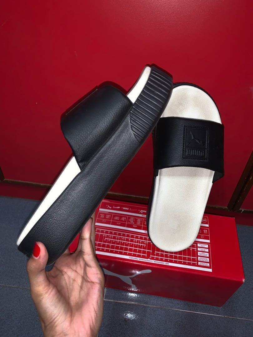 Authentic Puma Platform Slides, Women's Fashion, Footwear, Flipflops ...