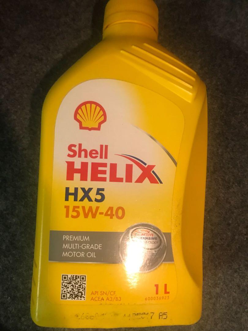 Shell Helix HX5 15W-40 Premium Motor Oil, Car Accessories, Accessories ...