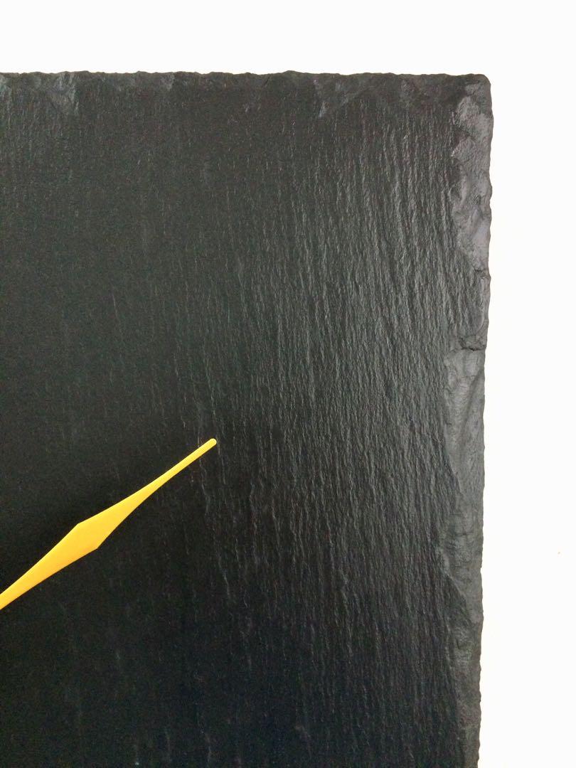 Slate Stone Wall Clock Silent Movement, Furniture & Home Living, Home ...