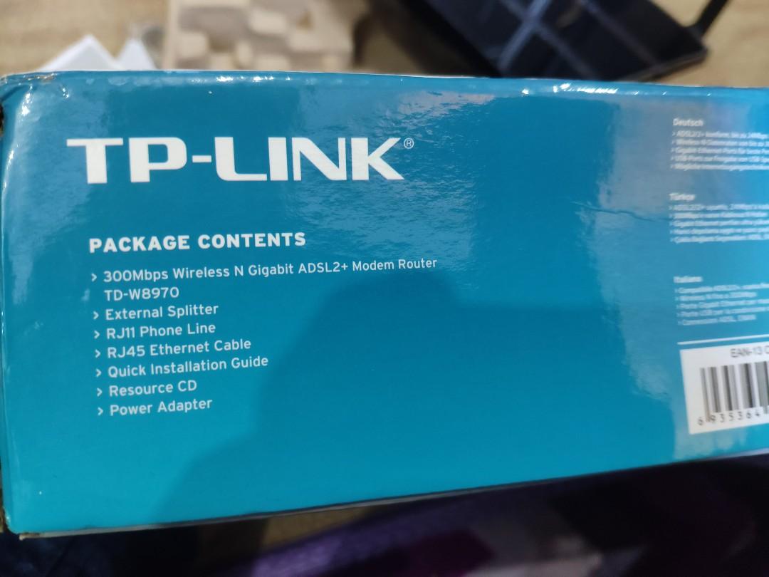 TP-Link 300Mbps Wireless N Gigabit ADSL2+ Modem Router [TD-W8970 ...