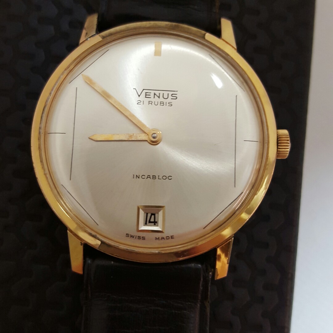 Venus 21 Rubis Swiss Vintage Watch, Luxury, Watches on Carousell