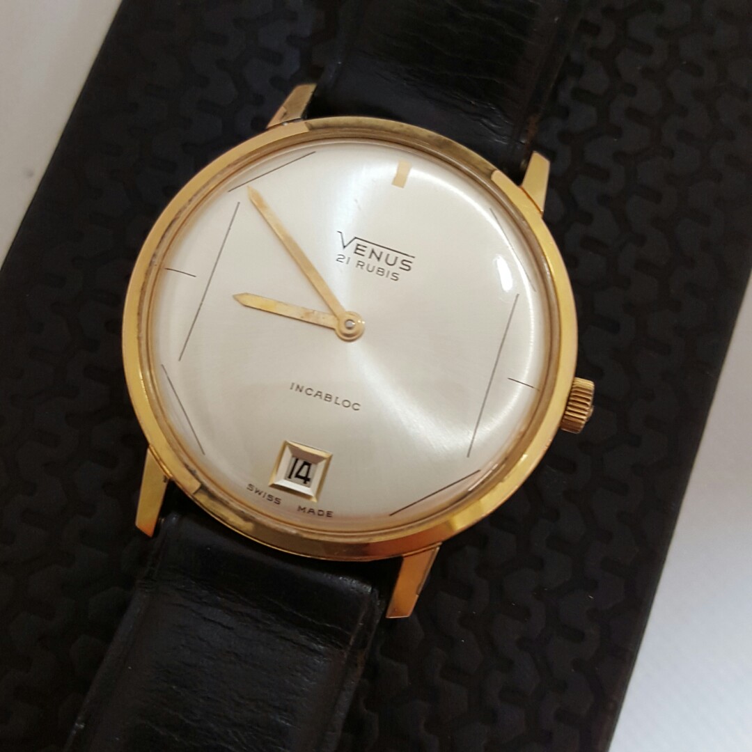 Venus 21 Rubis Swiss Vintage Watch, Luxury, Watches on Carousell