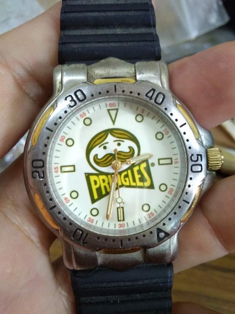 Vintage Pringles Gent Watch original, Men's Fashion, Watches ...