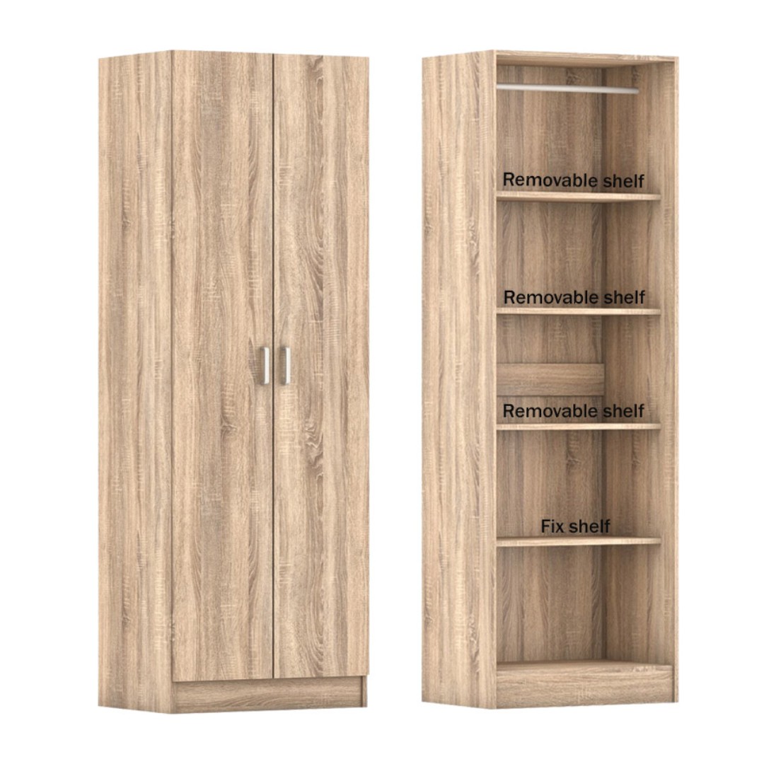 2 Door Wardrobe With Removable Shelf, Babies & Kids, Baby Nursery ...